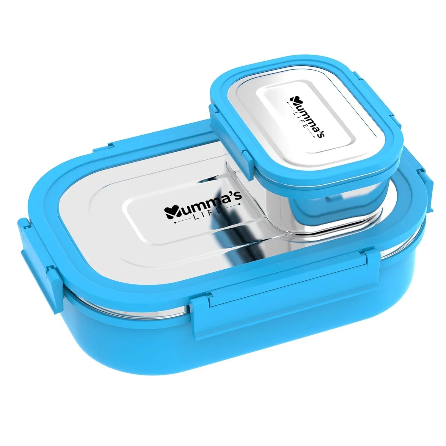 Mumma's Life Tiffin Box with 4 Side Lock Lid, (820 ml)(Shaky Lunch Box) – BharatAgri Krushi Dukan